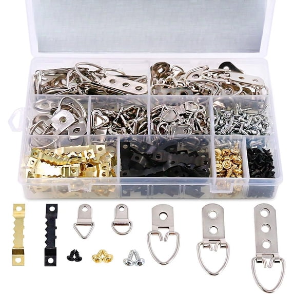 415Pcs Picture Hangers Kit with Screws, Heavy Duty Assorted Picture ...