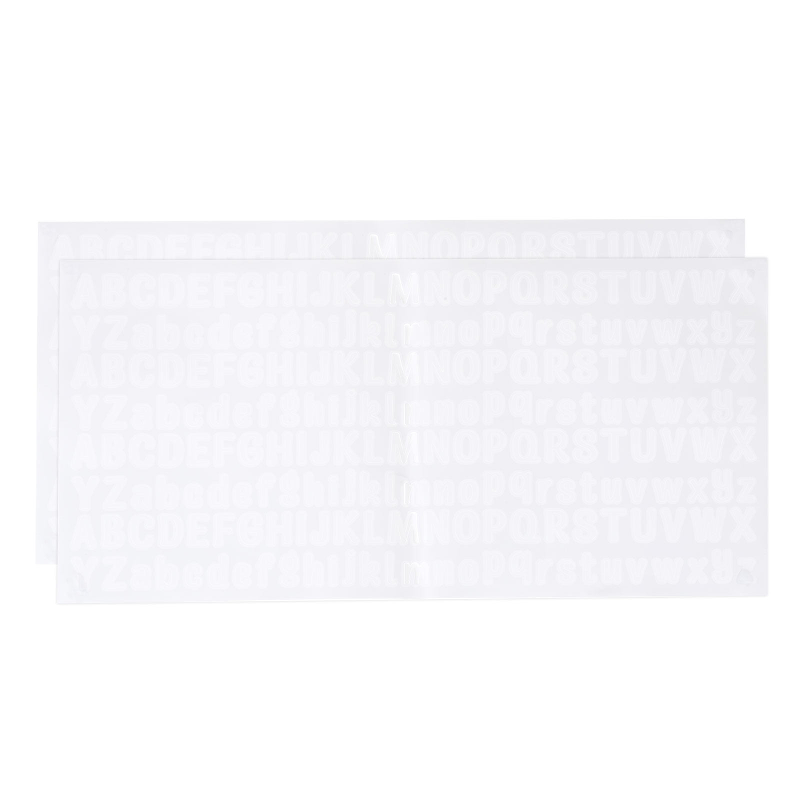 416 Pieces Vinyl Letter Stickers, 2 Sheets 1/2 Inch White Self-Adhesive ...