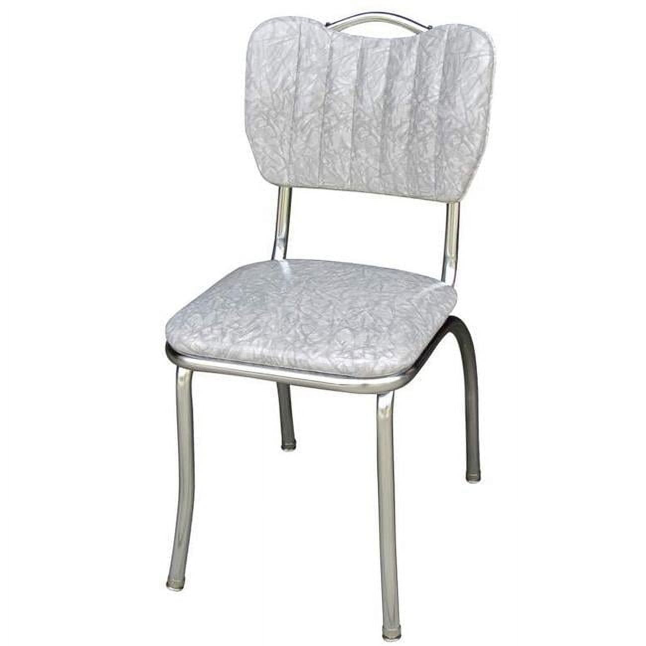 4160 Handle Back Diner Chair -Cracked Ice Grey- with Single Tone ...