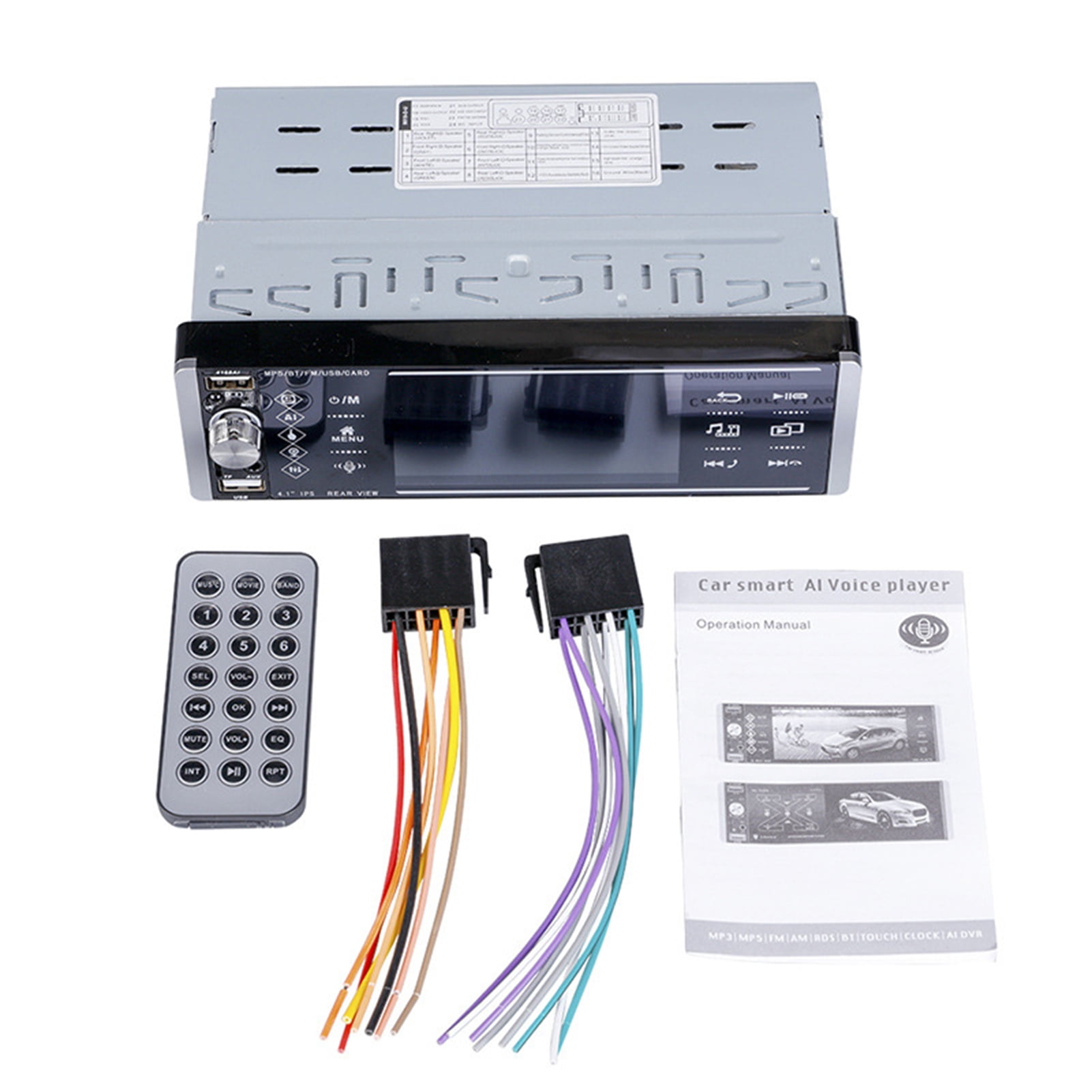 4168AI 4 1inch Car MP5 Bluetooth compatible Hands free Voice Control ...