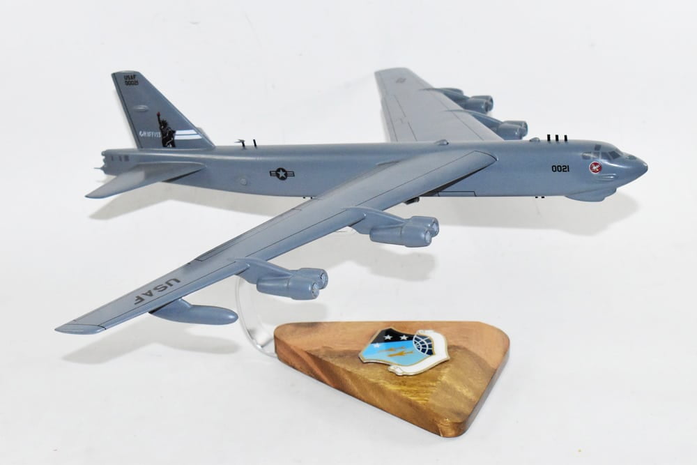 416th Bomb Wing B-52 Model, 1/124 (18") Scale, Mahogany, Bomber ...