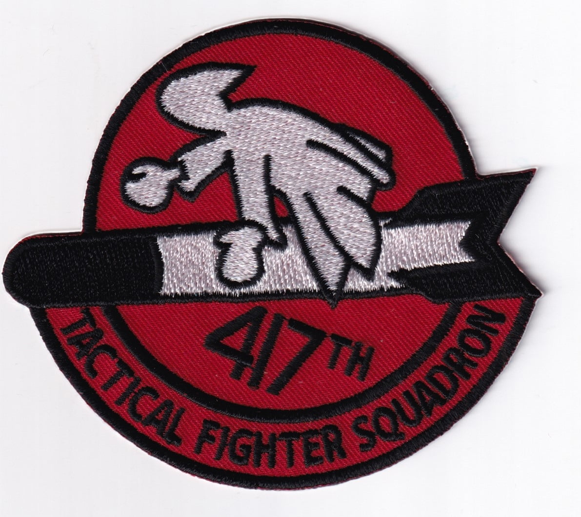 417th Tactical Fighter Squadron Patch – With Hook and Loop, 3.5 ...