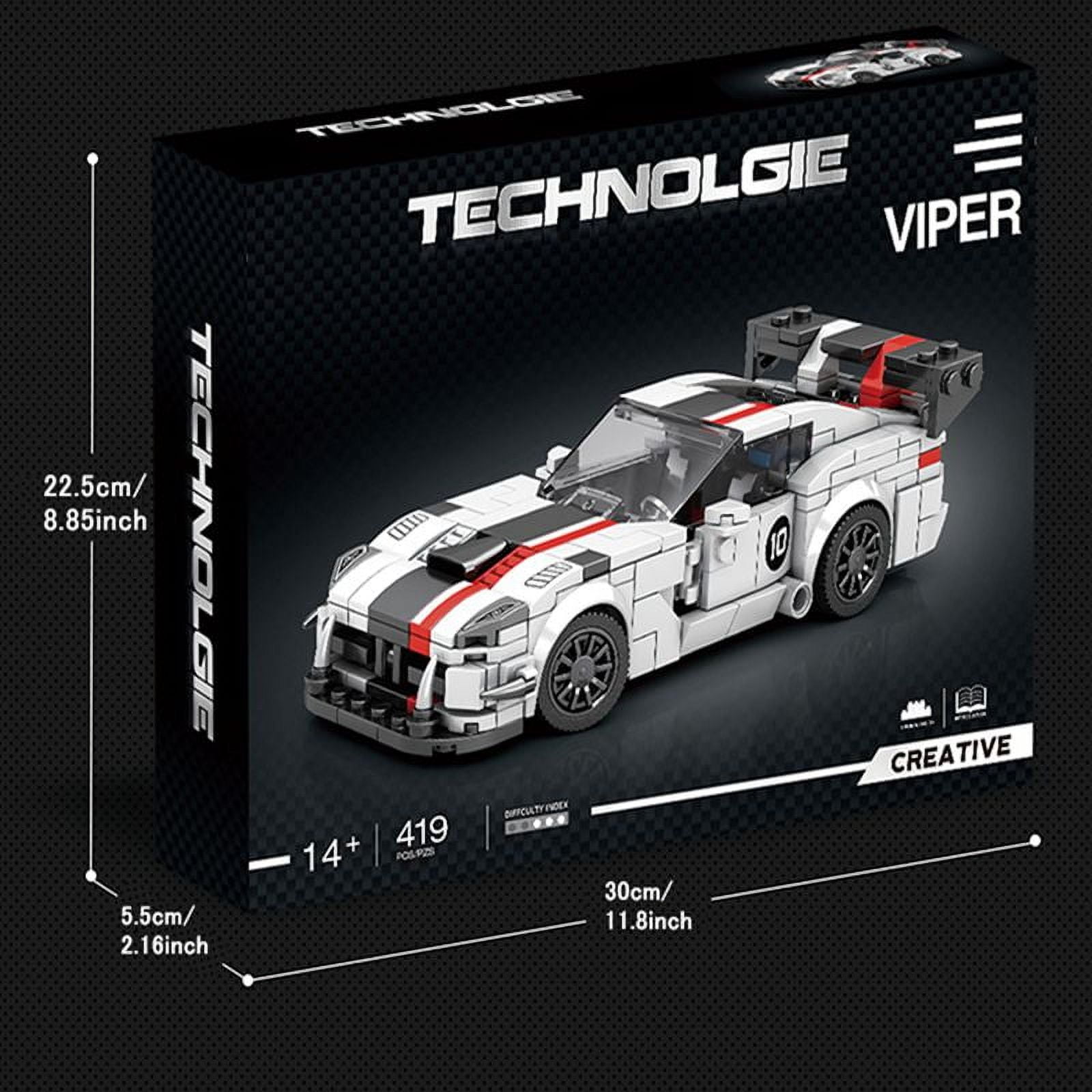 419PCS City Racing Car Model Building Blocks 1:24 Scale Classic Speed ...