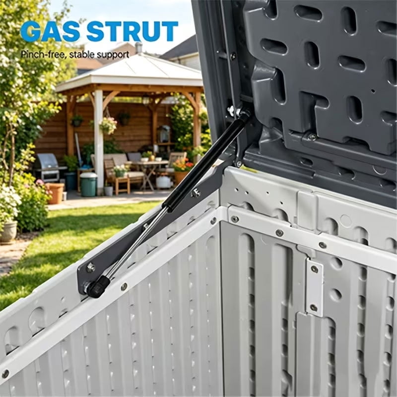 41CU.FT Outdoor Storage Cabinet - HDPE Waterproof Lockable Resin Deck ...