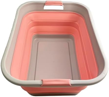 41L (10.8 gallon) Collapsible Plastic Laundry Basket - Foldable Pop Up ...
