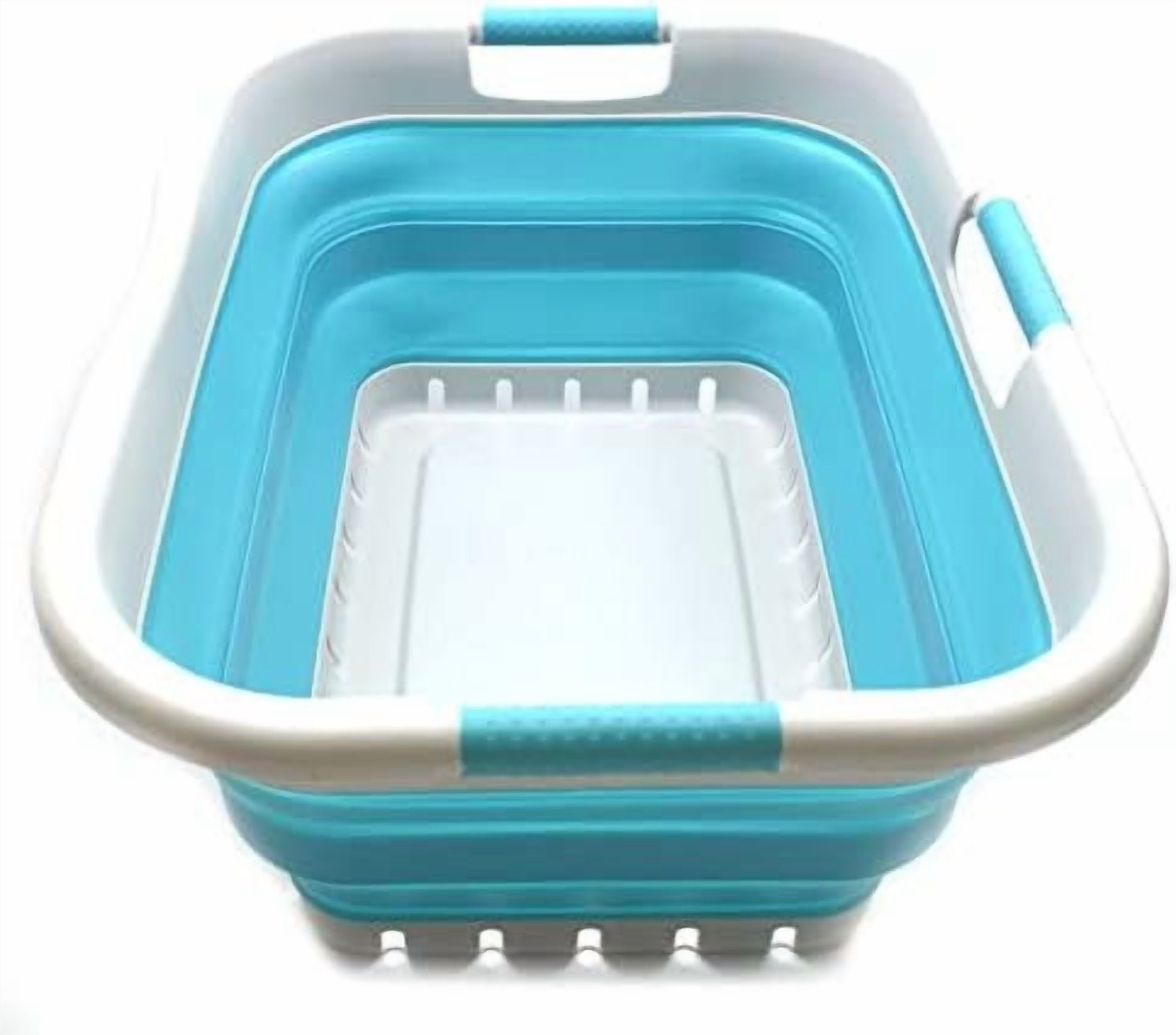 41L (10.8 gallon) Collapsible Plastic Laundry Basket - Foldable Pop Up ...