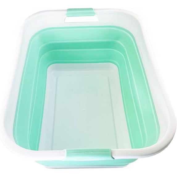 41L (10.8 gallons) Collapsible Plastic Laundry Washing Tub/Basket ...