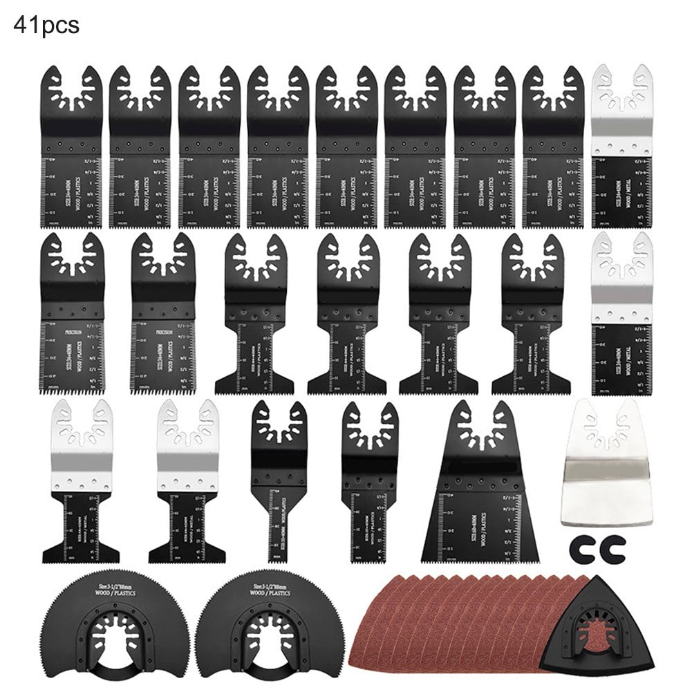 41PCS Oscillating Saw Blades Bi-Metal Arc Edge Multitool Blades Multi Cutter - Walmart.com