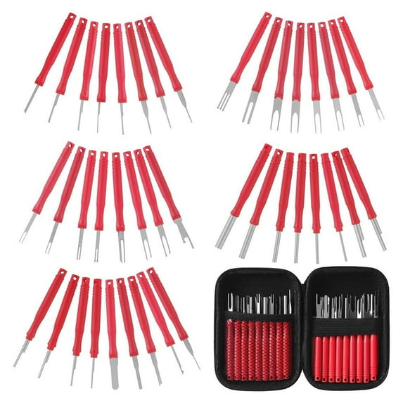 41Pcs Pin Extractor Tool Terminal Ejector Connector Removal Kit With Bag - Walmart.com