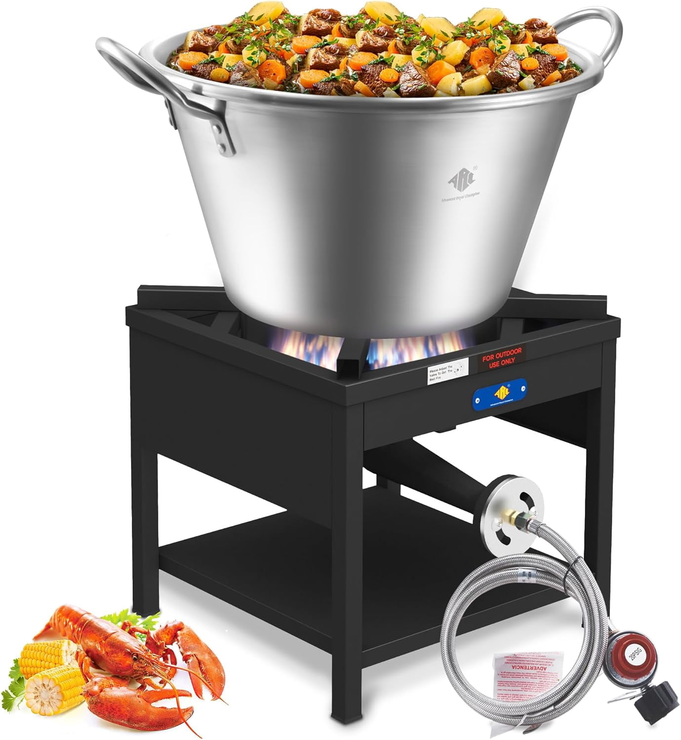 41QT Mexican Cazo Para Carnitas Set, 200,000BTU Propane Burner, 21 ...