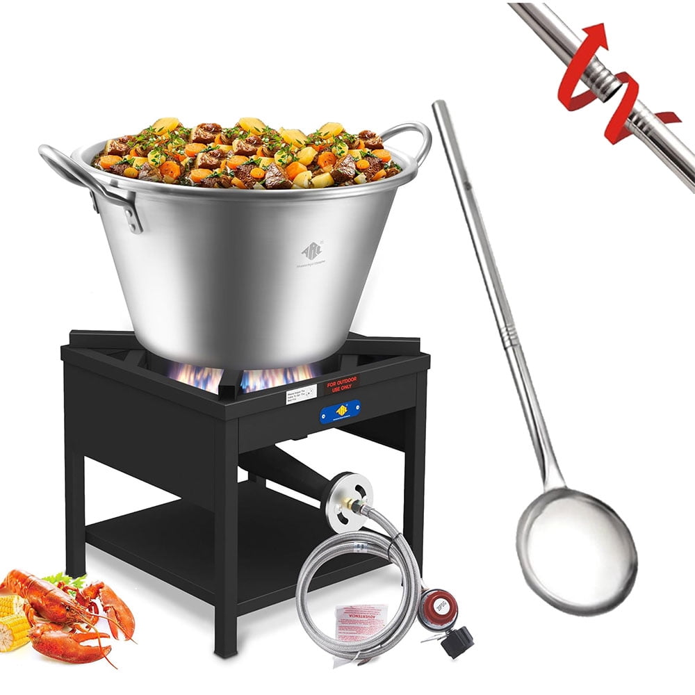41QT Mexican Cazo Para Carnitas Set, 200,000BTU Propane Burner with 36 ...