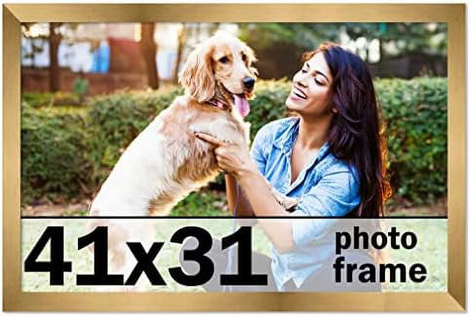 41X31 Frame Bronze Picture Frame - Modern Photo Frame Includes UV ...