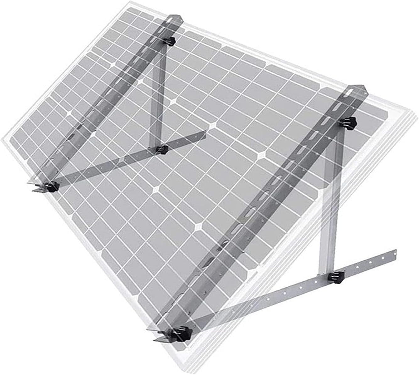 41in 4 sets adjustable solar panel mount brackets kit - anodized ...