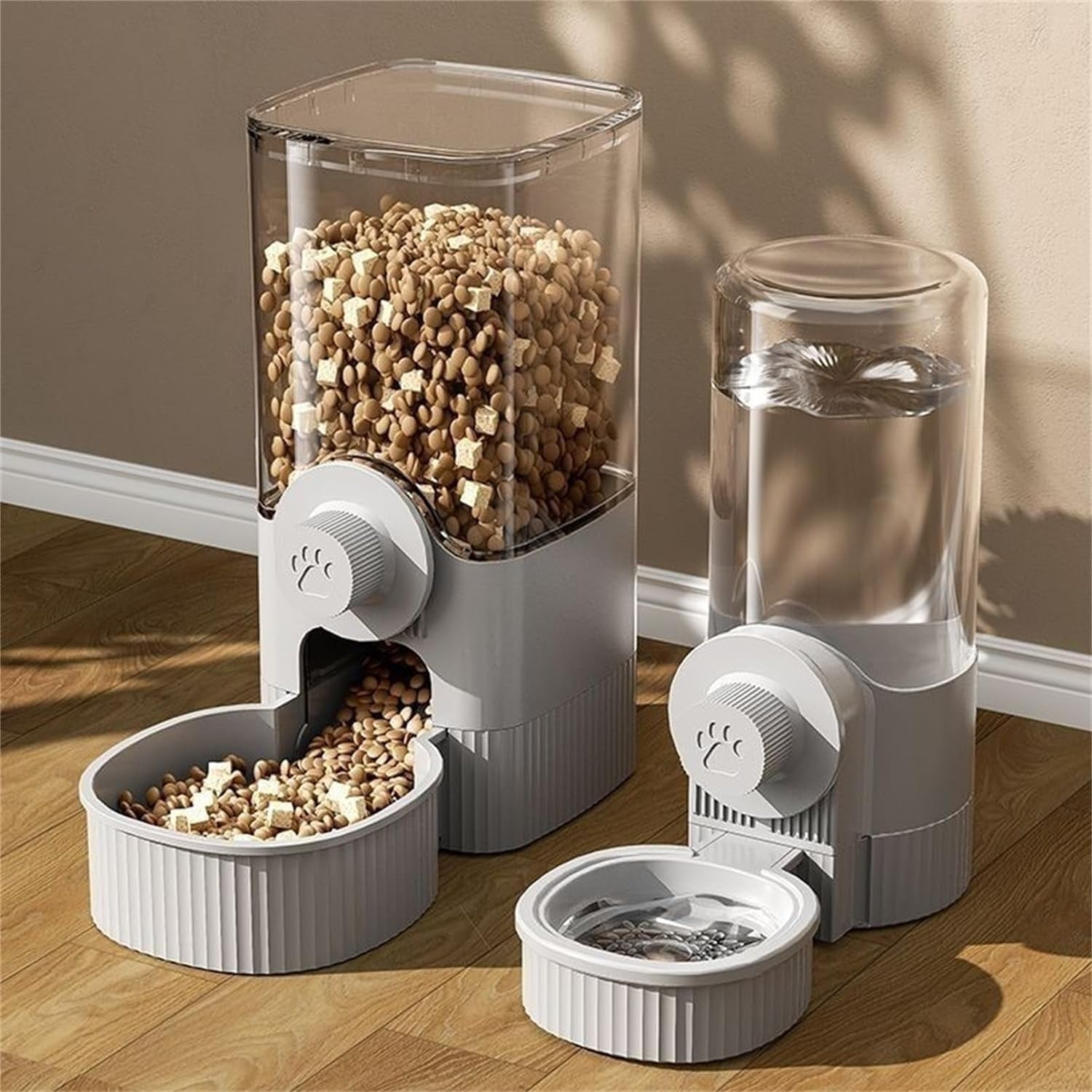 41oz Hanging Automatic Food and Water Dispenser for Rabbits, Gravity ...