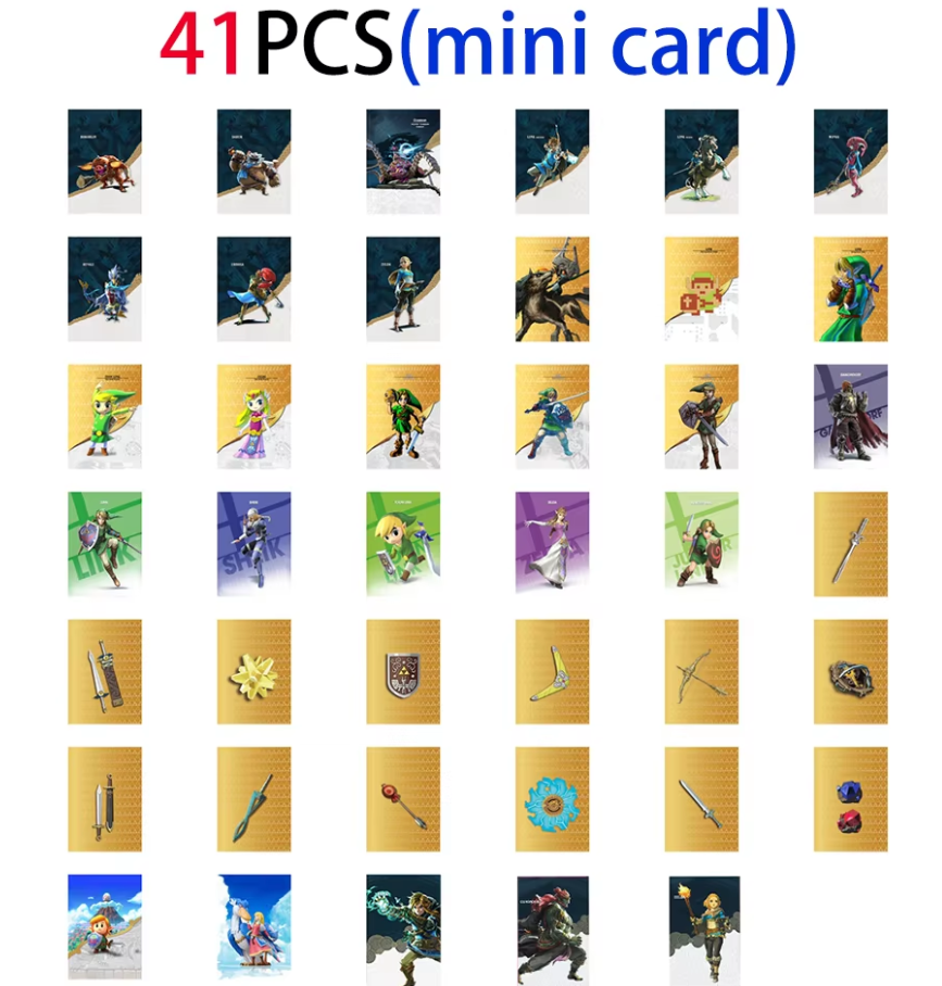 41pcs/set BOTW TOTK NFC Zelda Tears of the Kingdom Mini NFC cards ...