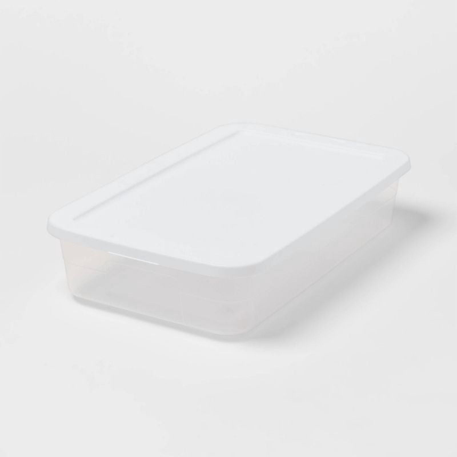 NOBRAND Plastic 41 qt Under-Bed Storage Boxes, Clear - Walmart.com