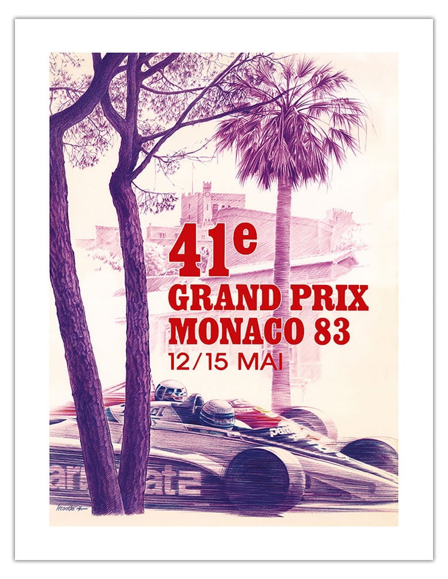 41st Monaco Grand Prix 1983 - Formula One Race Car - Vintage Car Racing ...