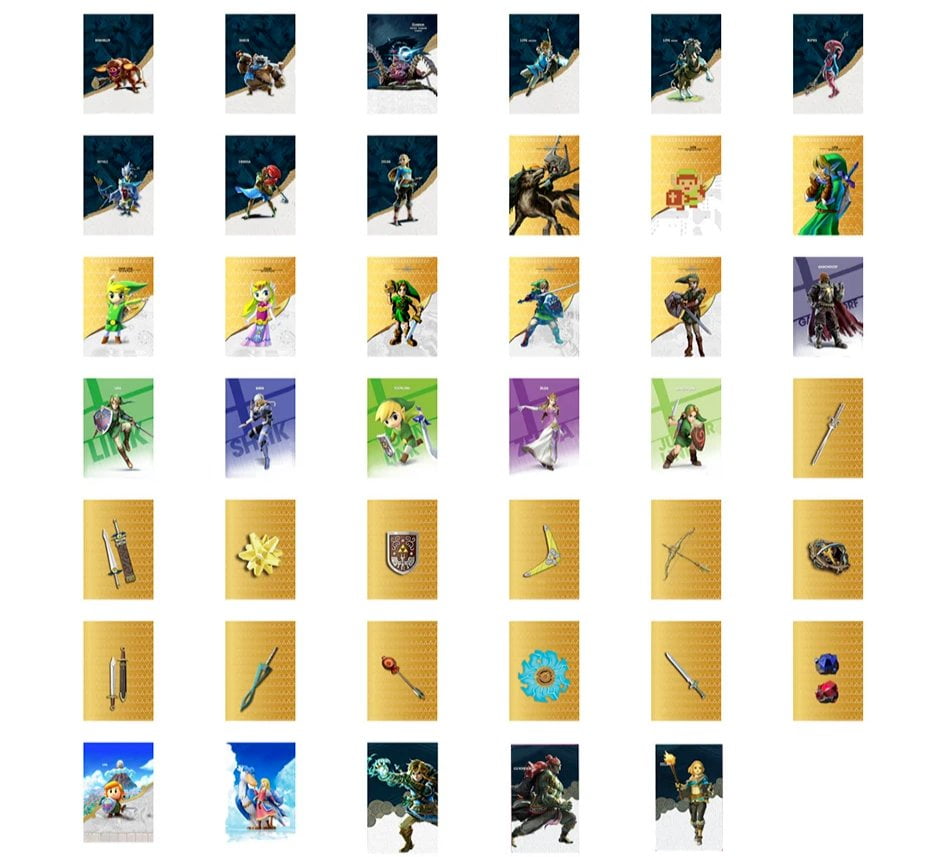 41x Set Mini NFC Cards BOTW TOTK Zelda Tears of the Kingdom Breath of ...