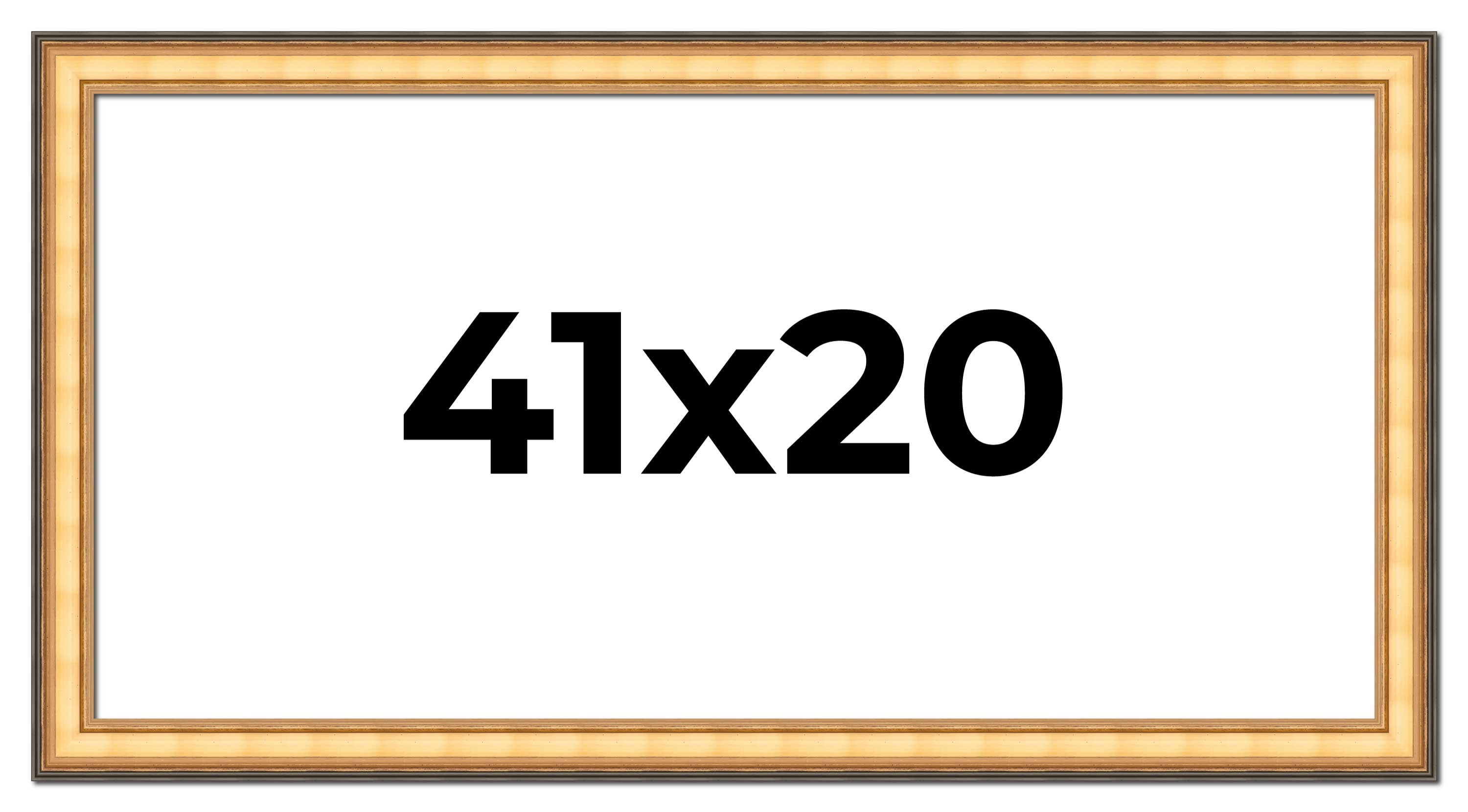41x20 Frame Gold Plein Aire Solid Wood Picture Frame Width 2 Inches ...