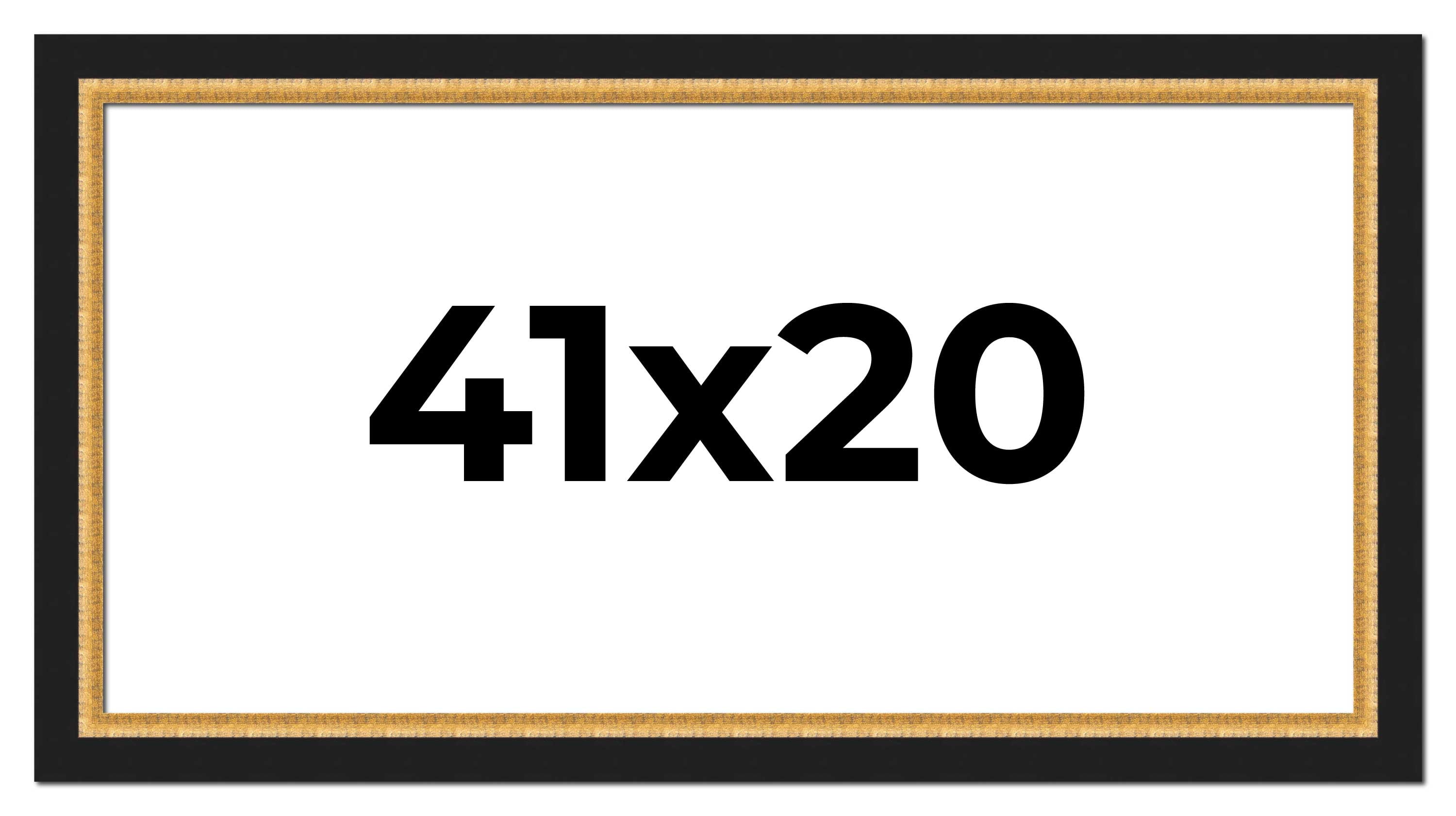 41x20 Frame Gold Real Wood Picture Frame Width 2.25 Inches | Interior ...