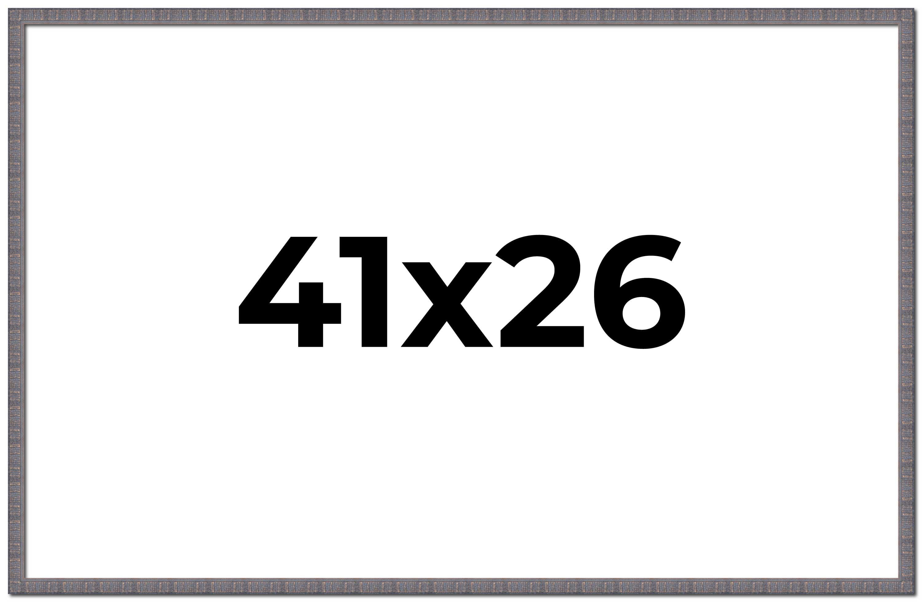 41x26 Frame Slate Blue Distressed Rustic Solid Wood Picture Frame | 0. ...
