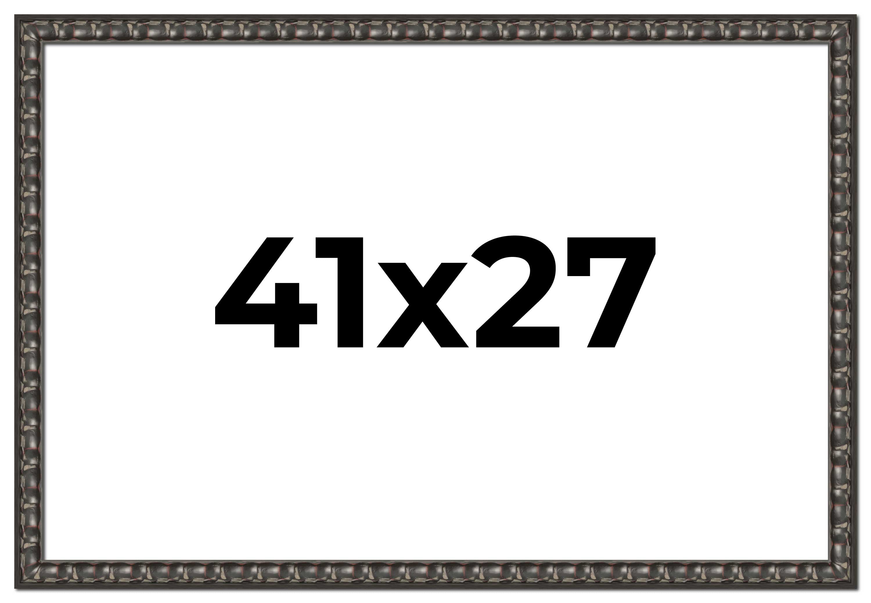 41x27 Frame Black-Brown Medieval Solid Wood Picture Frame | 1.5 Inch ...