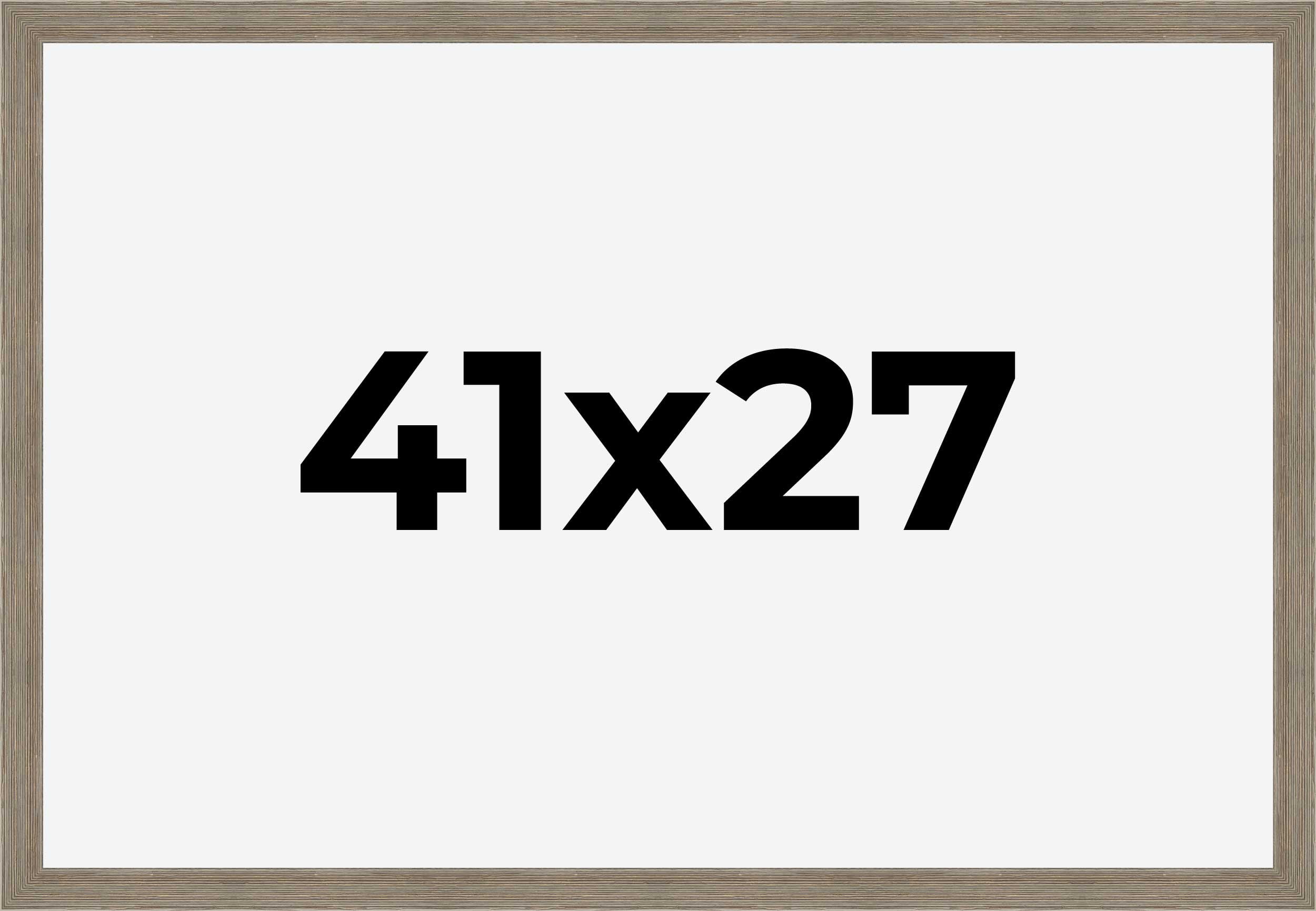 41x27 Frame Gray Barnwood Rustic Solid Wood Picture Frame | 1.5 Inch ...