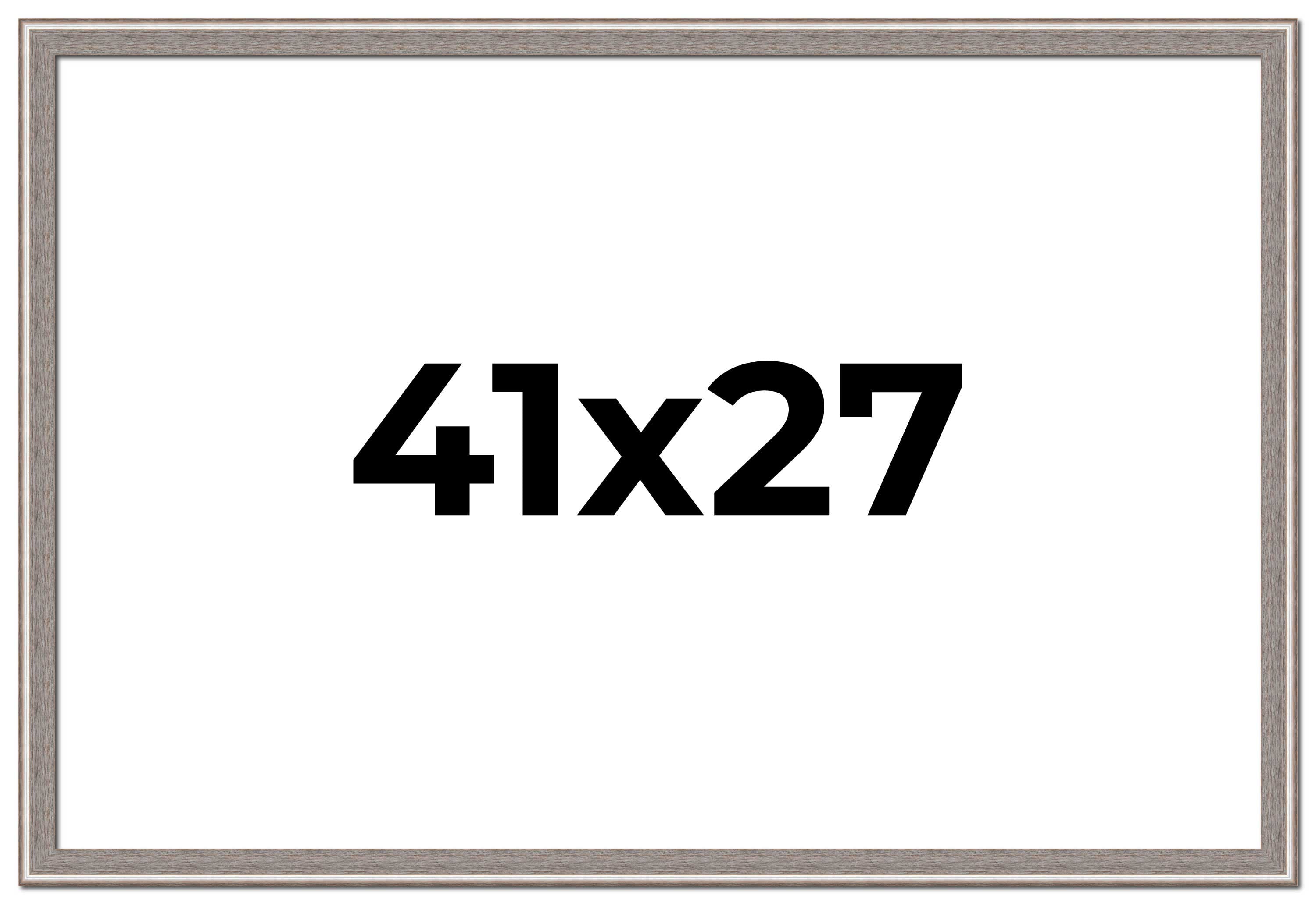 41x27 Frame Grey Real Wood Picture Frame Width 1.25 inches | Interior ...