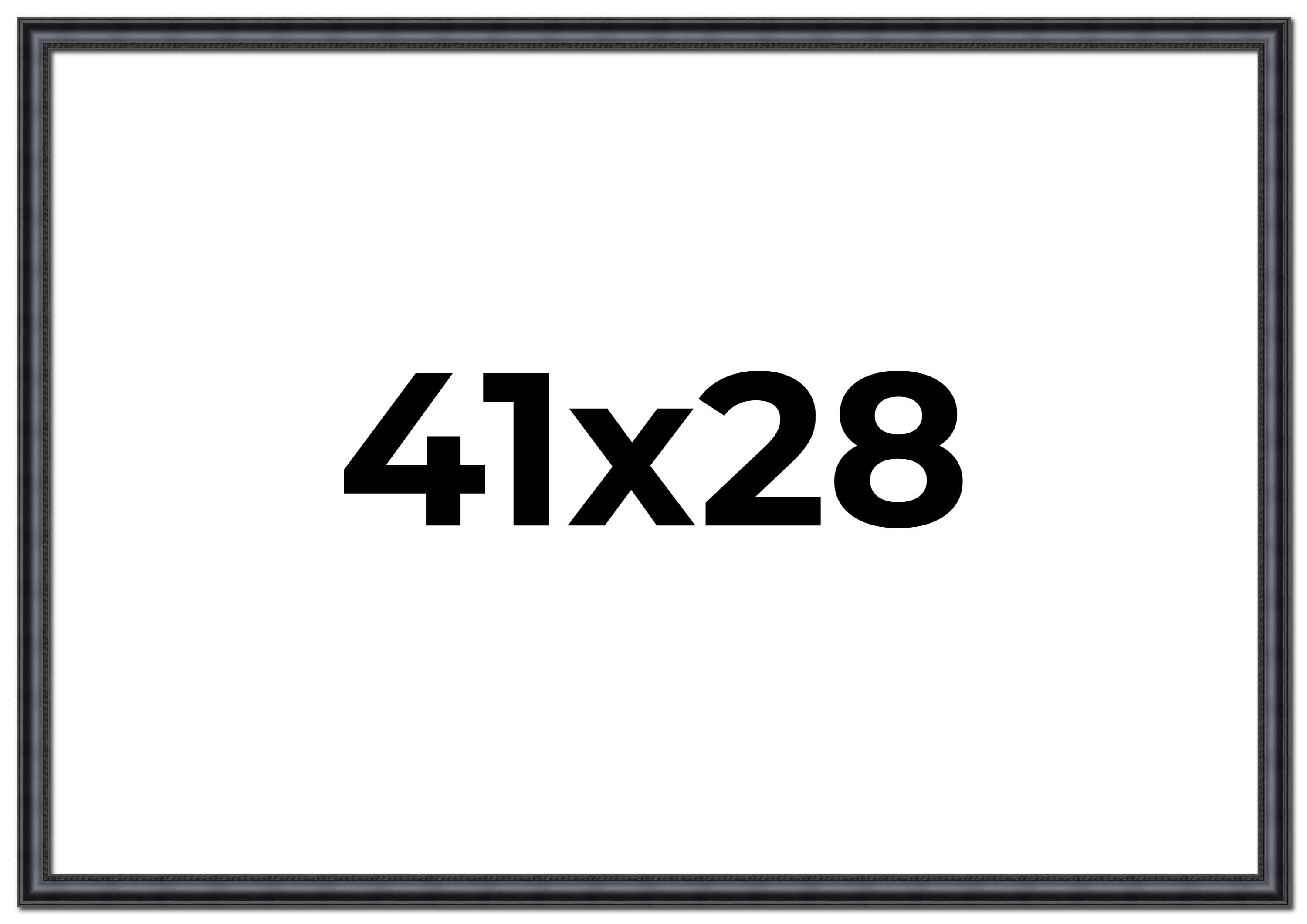 41x28 Frame Black Real Wood Picture Frame Width 1.25 inches | Interior ...