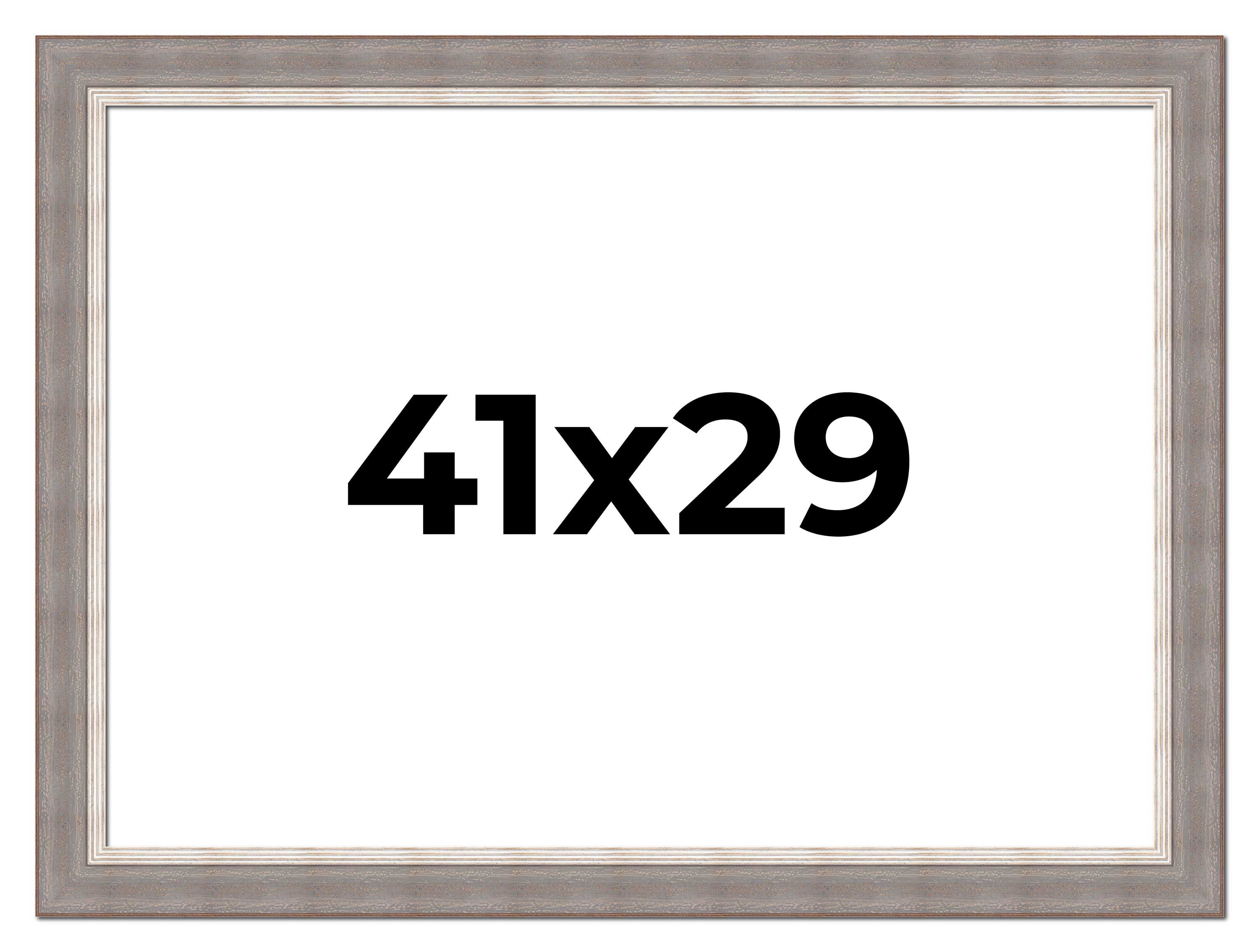 41x29 Frame Grey Real Wood Picture Frame Width 2.75 Inches | Interior ...