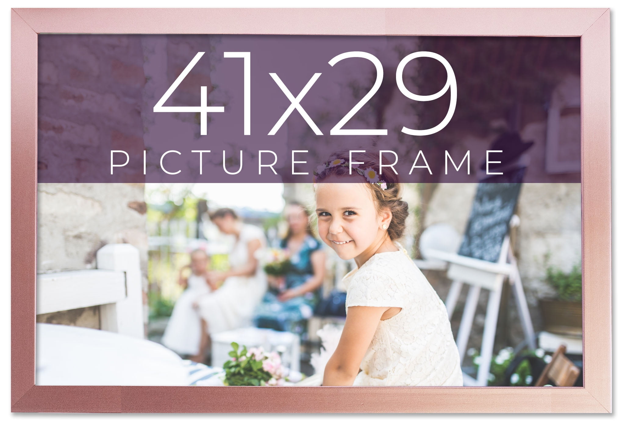 41x29 Frame Pink Real Wood Picture Frame Width 0.75 inches | Interior ...