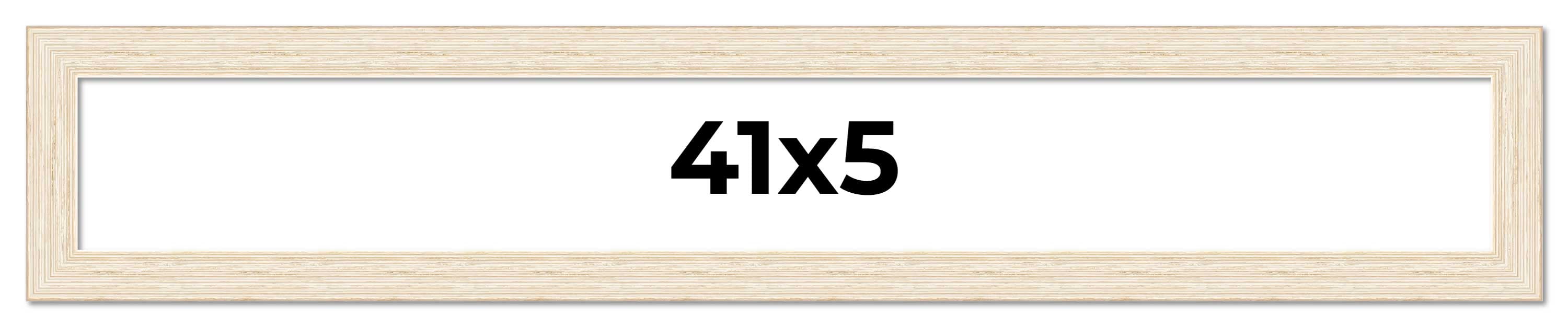 41x5 Frame White Barnwood Picture Frame Includes UV Acrylic Plexiglass ...
