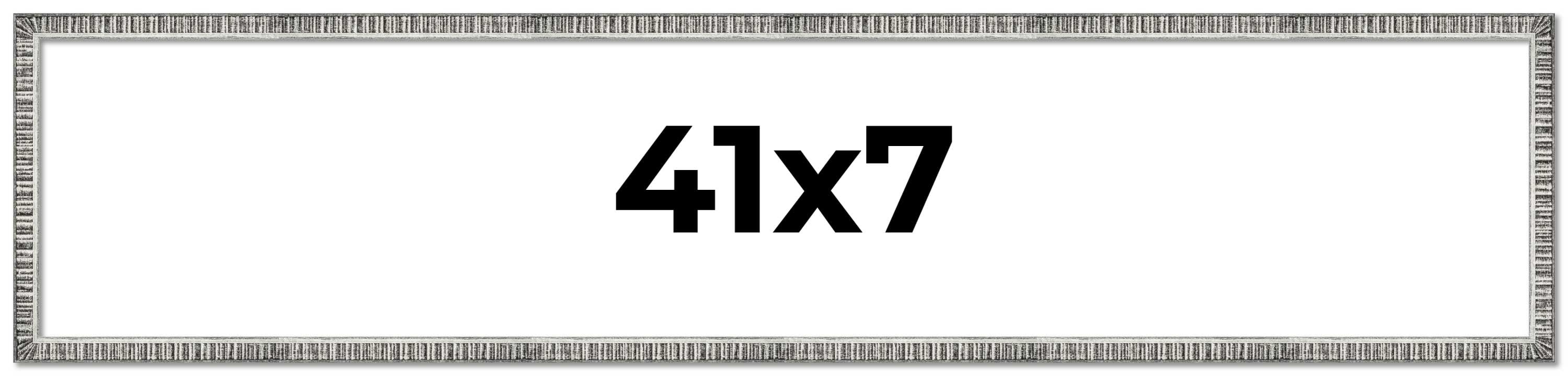 41x7 Frame Silver Picture Frame - Complete Modern Photo Frame Includes ...