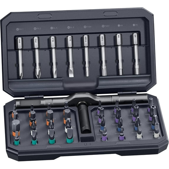 42 in 1 Magnetic Screwdriver, Screwdriver Set, Multi Bit Ratcheting ...