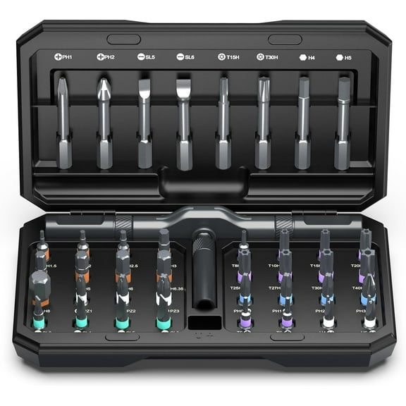 TYHREF-24 in 1 Magnetic Screwdriver Set, DIY Ratchet Screwdriver Set ...