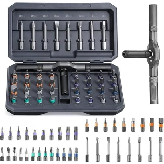 42 in 1 Magnetic Screwdriver Set, Multi Bit DIY Ratchet Screwdriver Set ...