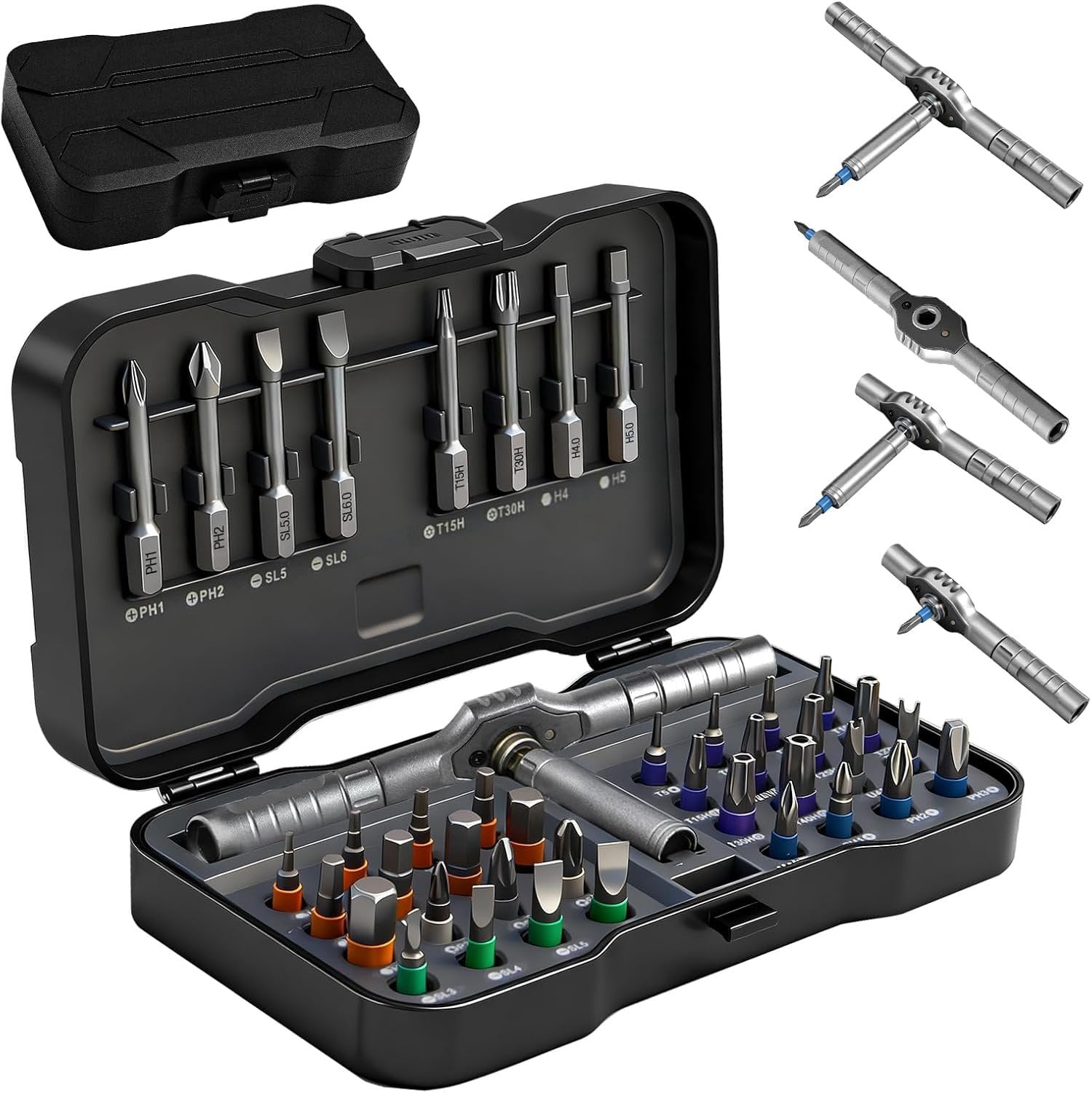 42 in 1 Set, DIY Ratchet Set, Multi-Bit Drive Set with Detachable ...
