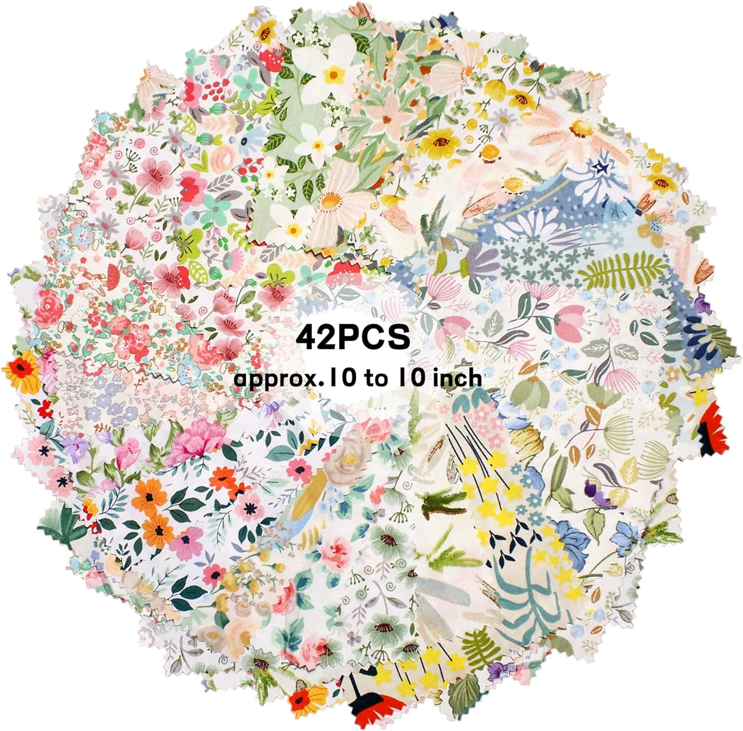 42-10" Precut Fabric Quilt Squares Layer Cake Fabric Bundles for ...