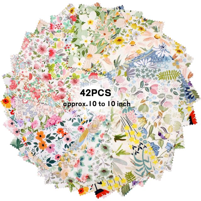 42-10" Precut Fabric Quilt Squares Layer Cake Fabric Bundles for ...