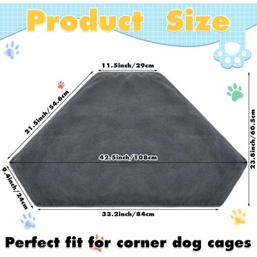 "Dextrus Dog Whelping Box, Wooden Playpen, 78"" L×39.4"" W, Double ...