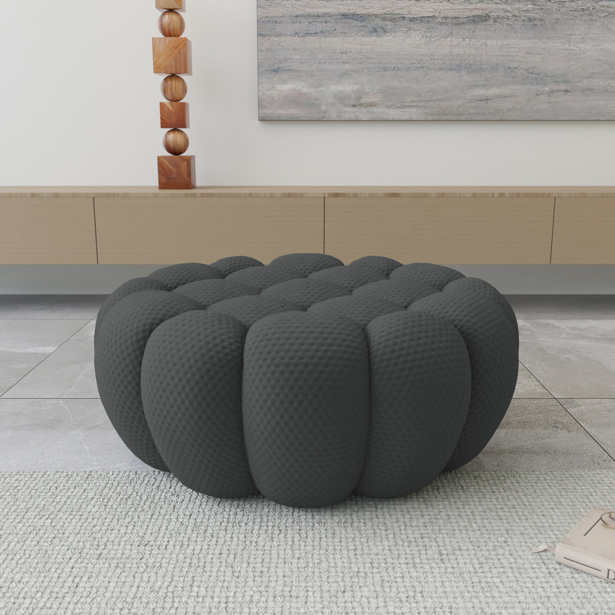 42.52" Bubble Couch Modern, Oversized Curved Couches, Lazy Floor Sofa ...