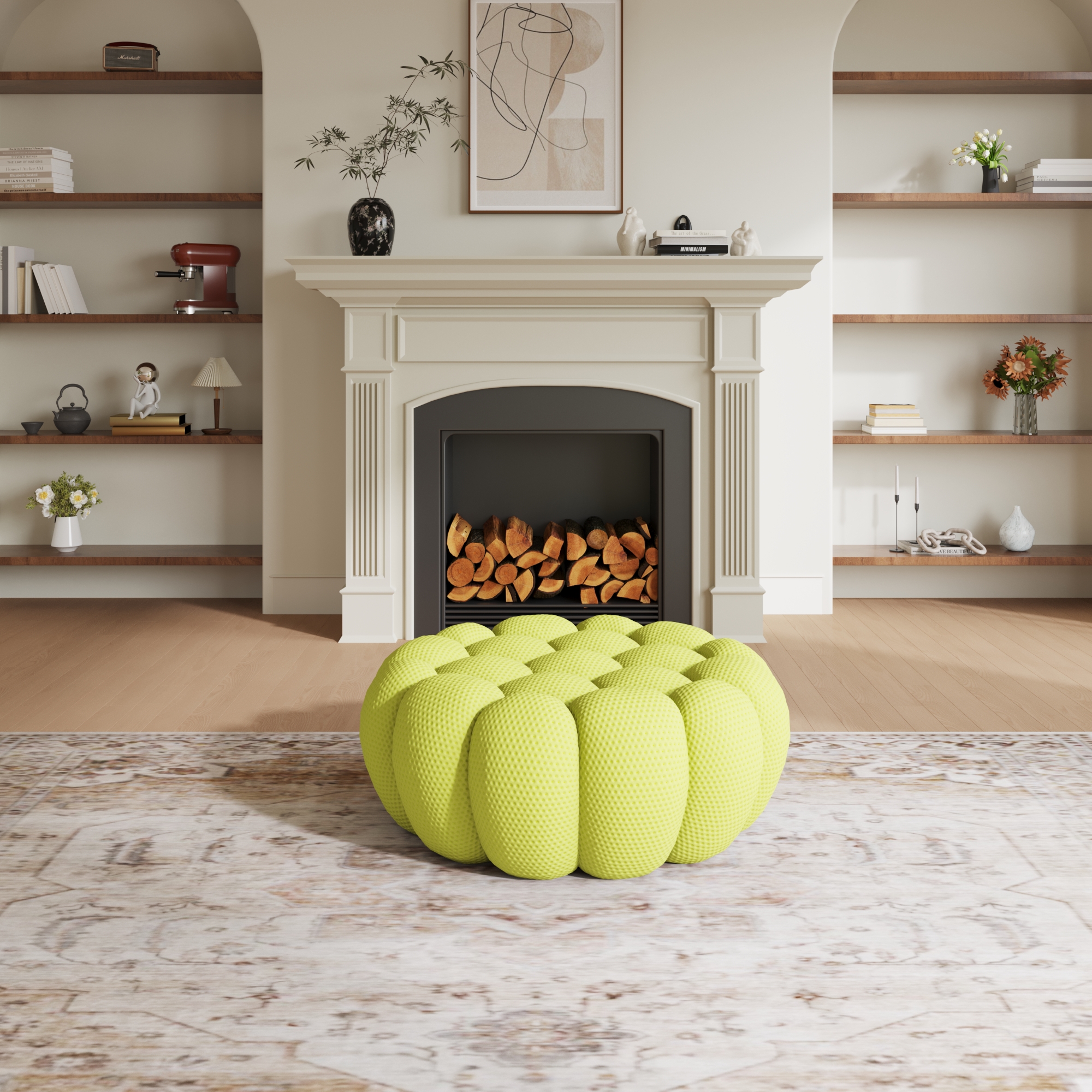 43" Bubble Couch Modern, Oversized Curved Couches, Lazy Floor Sofa ...