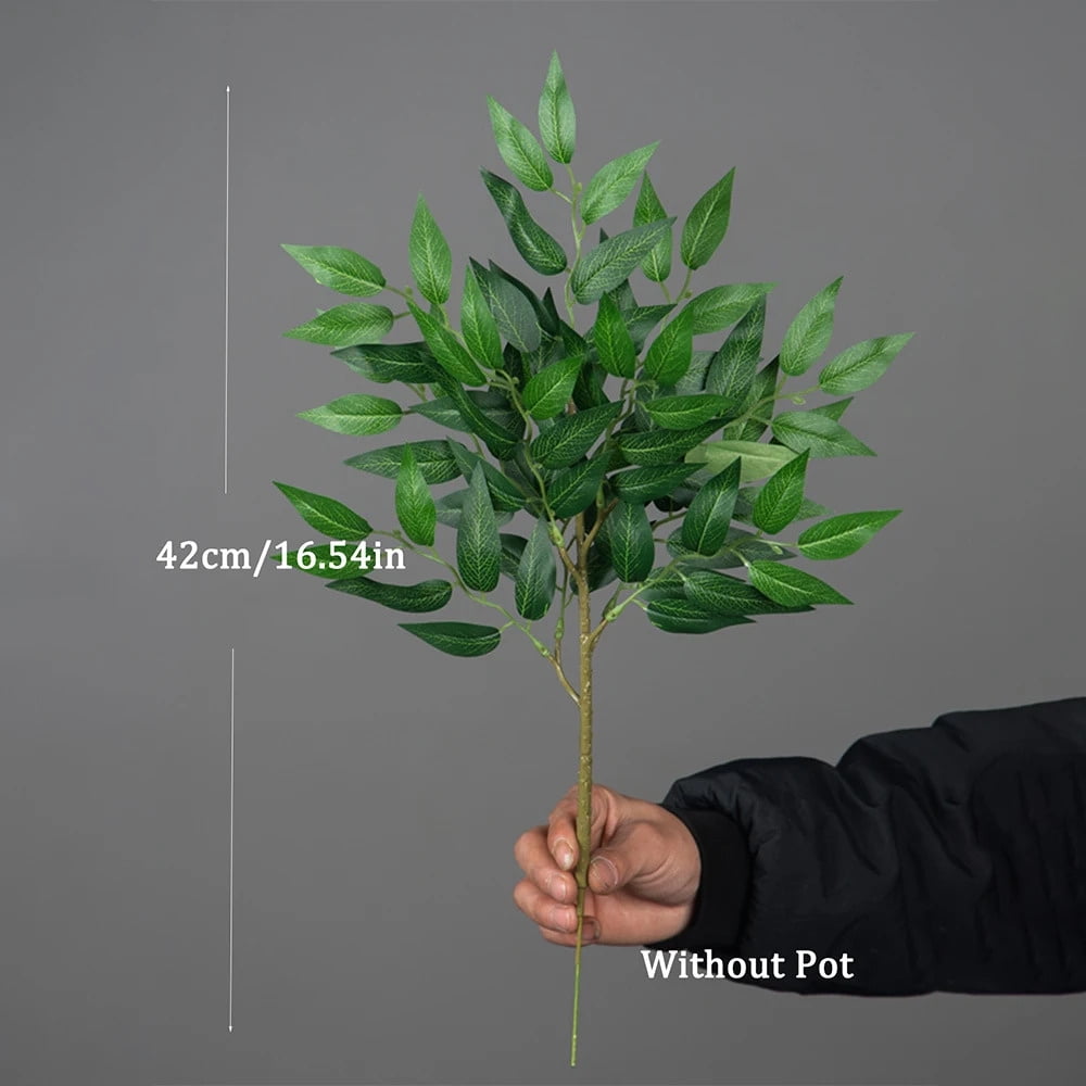 42-64cm Tall Artificial Eucalyptus Plants Tropical Willow Tree Silk ...