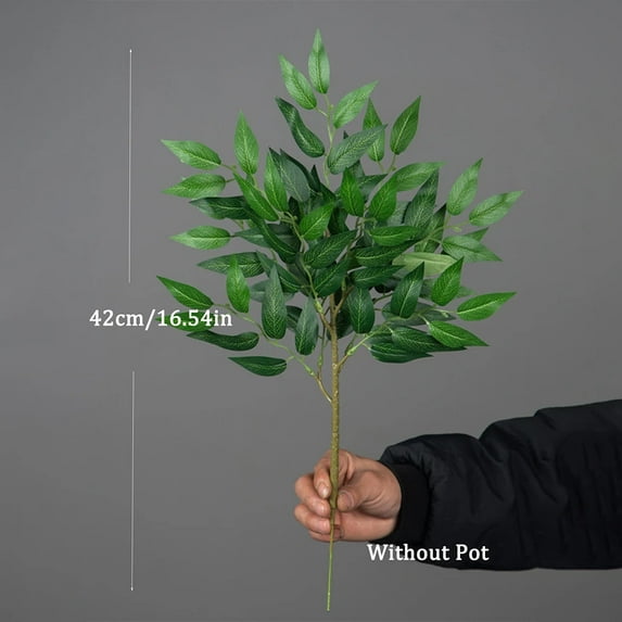 42-64cm Tall Artificial Eucalyptus Plants Tropical Willow Tree Silk ...