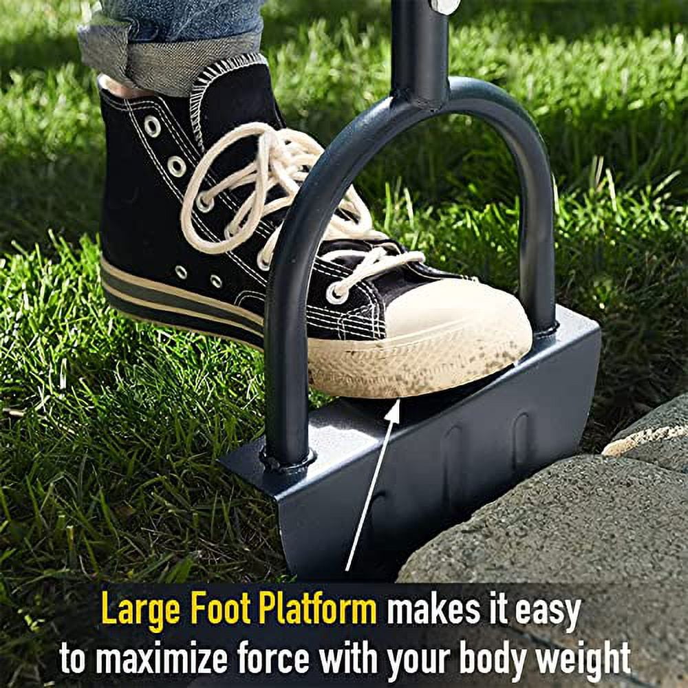 42.71in Saw-Tooth Edger Lawn Tool, Half Moon Lawn Edger with T-Grip ...