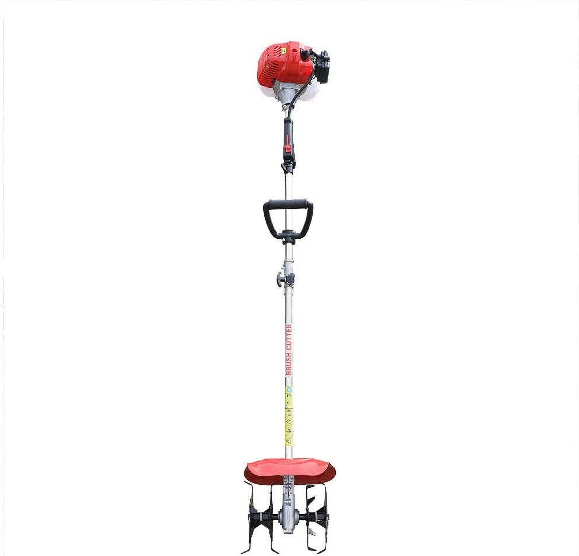 42.7CC Mini Tiller Cultivator, 2 Stroke Powered Engine Garden Tiller ...