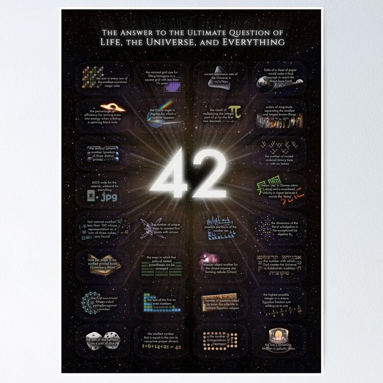 42 Is The Answer To The Ultimate Question Of Life, The Universe, And ...