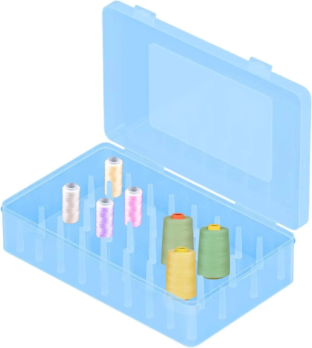 42 Axis Sewing Threads Storage Box Bobbin Carrying Case Container ...