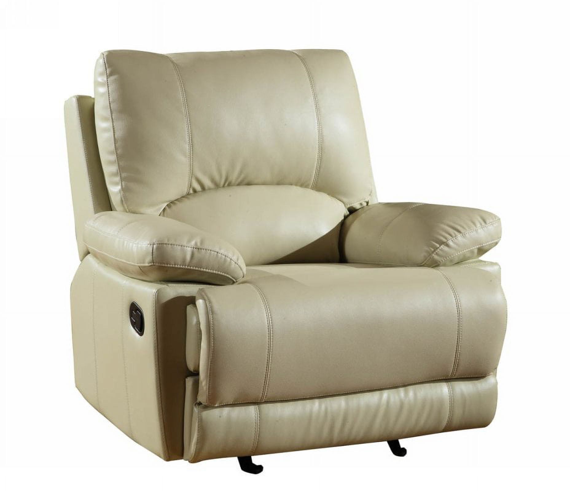42" Beige Stylish Leather Reclining Chair - Walmart.com