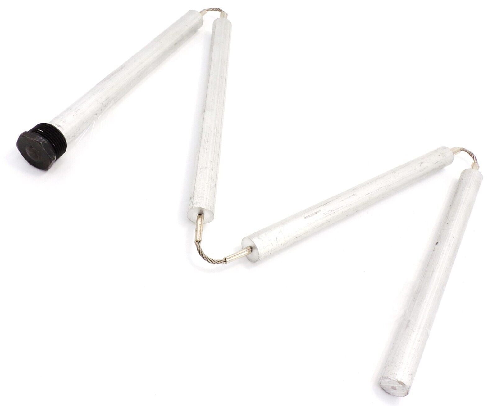 42" Blue Lightning Aluminum/Zinc Anode Rod, Hex Plug, Flexible (4 ...